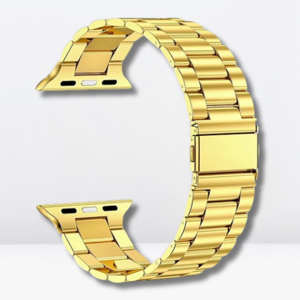 Stainless Steel iWatch Strap (Gold Color) – Cases N Straps