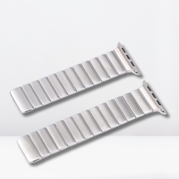 Adjustable Rado Look Metal Magnetic Chain Strap for iWatch 42/44/45/49 ...