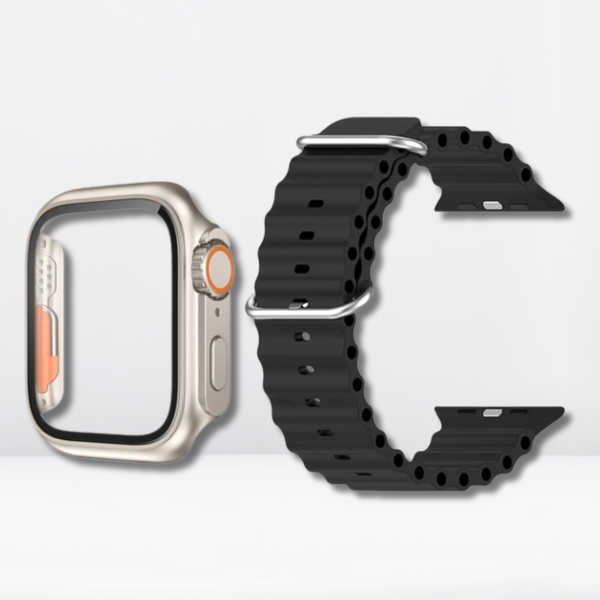 Silicone Ocean Strap with Ultra Converter Combo Pack for iWatch 42/44 ...