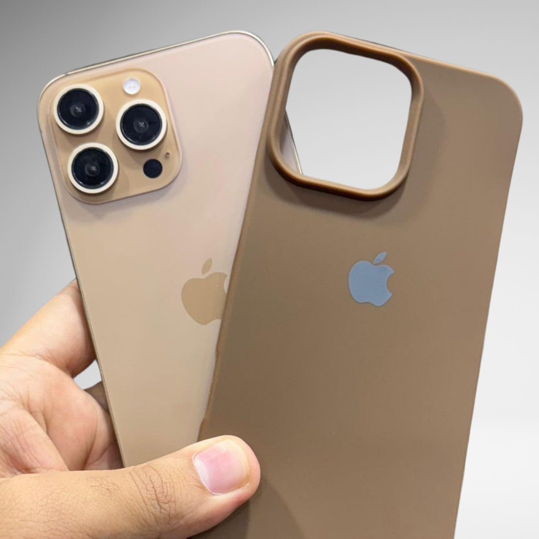 Silicone Slim Side Cut Case (Desert Titanium Color) for iPhone 16 Pro/ – Cases N Straps