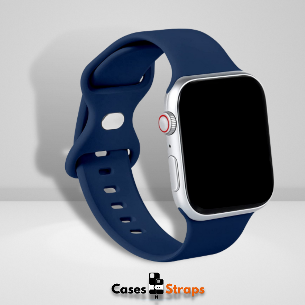 Soft Silicone iWatch Strap Midnight Blue Color – Cases N Straps